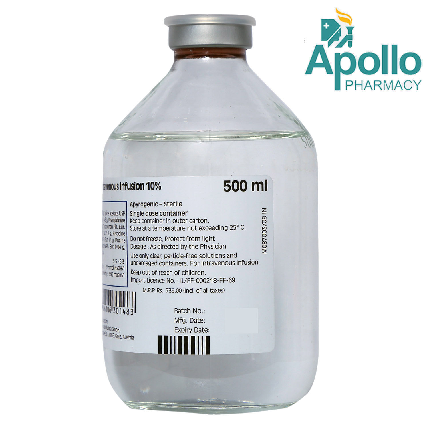 Aminoven 10% Solution | Uses, Side Effects, Price | Apollo Pharmacy