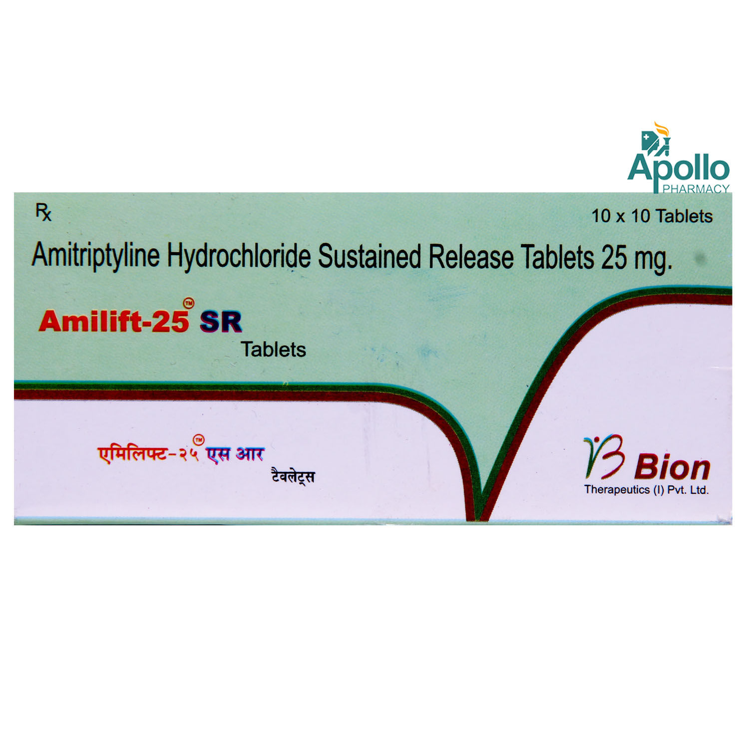 Amilift-25 SR Tablet | Uses, Side Effects, Price | Apollo Pharmacy