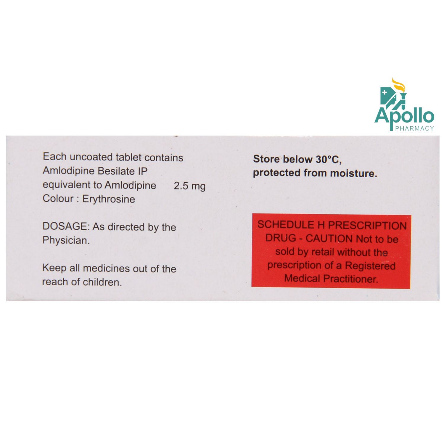 Amloz 2.5 Tablet 10's Price, Uses, Side Effects, Composition - Apollo ...