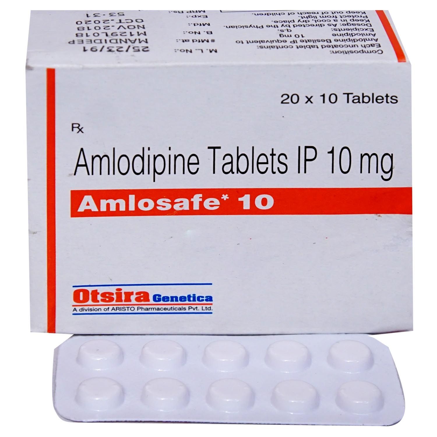 Amlosafe 10 Tablet | Uses, Side Effects, Price | Apollo Pharmacy