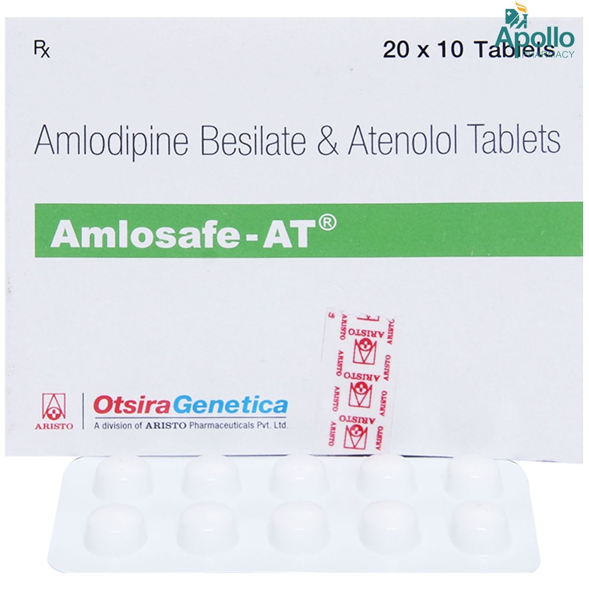 Amlosafe AT Tablet 10's Price, Uses, Side Effects, Composition - Apollo ...