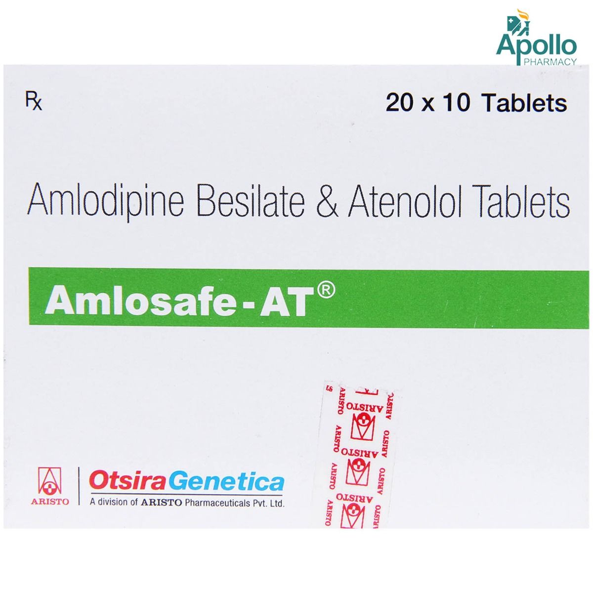 Amlosafe AT Tablet | Uses, Side Effects, Price | Apollo Pharmacy