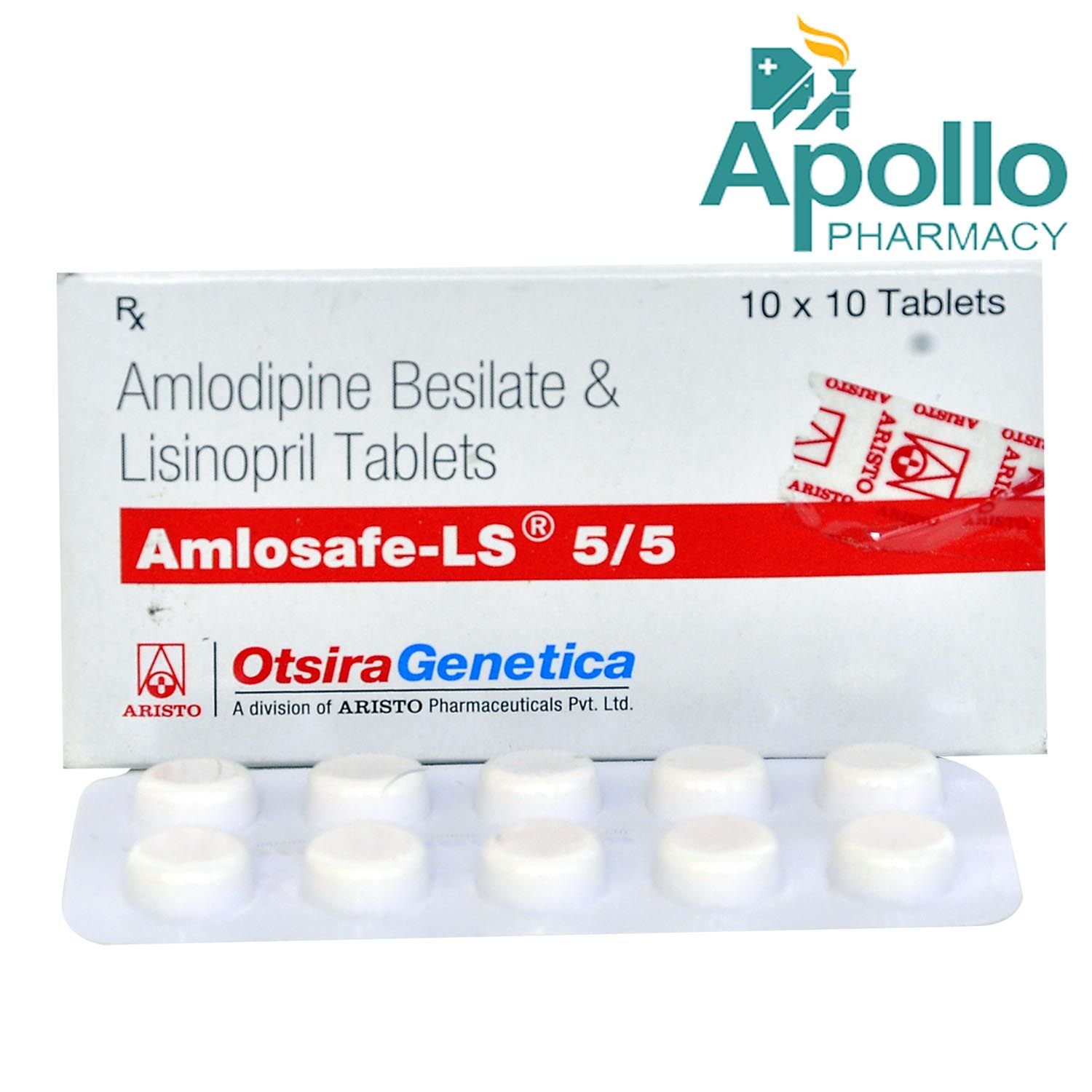 Amlosafe-LS 5/5 Tablet 10's Price, Uses, Side Effects, Composition ...