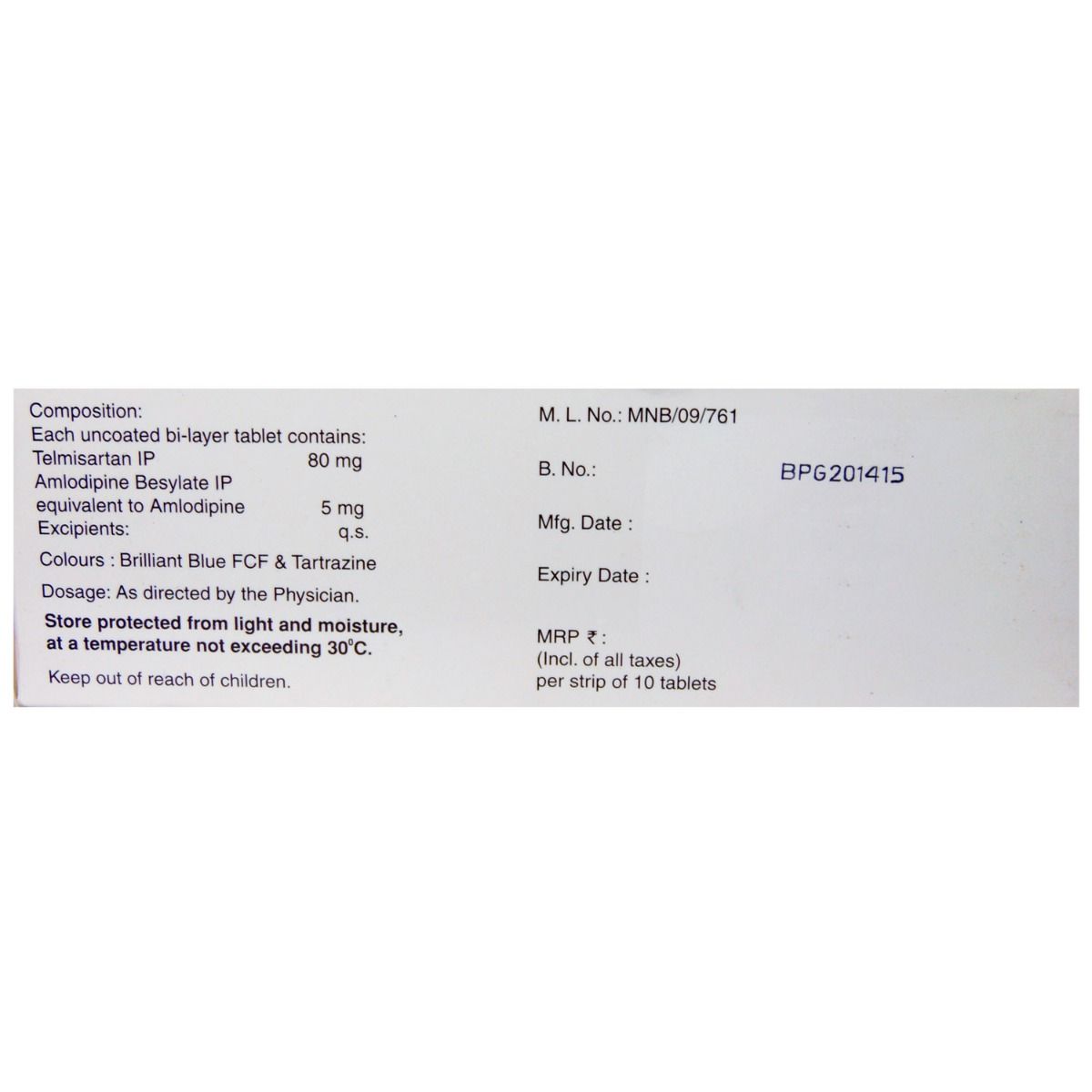 Amlosafe TM 80 Tablet 10's Price, Uses, Side Effects, Composition ...