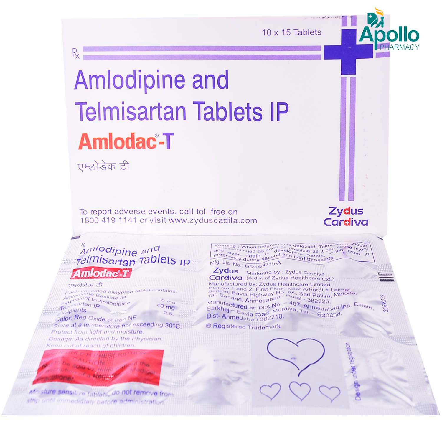 Amlodac-T Tablet 15's Price, Uses, Side Effects, Composition - Apollo ...