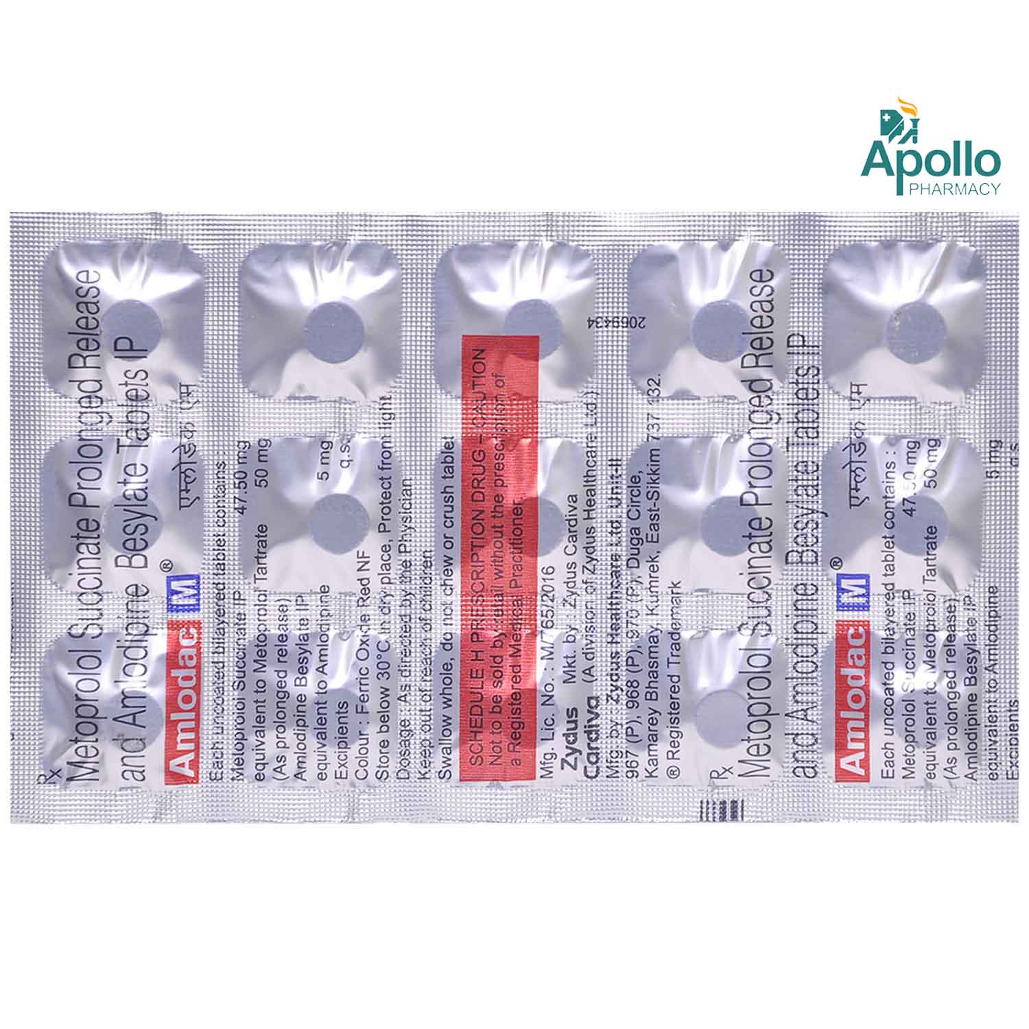 Amlodac M Tablet 15's Price, Uses, Side Effects, Composition - Apollo ...