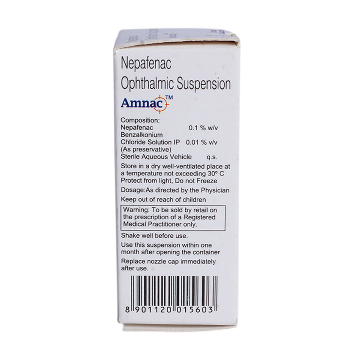 Amnac Opthalmic Suspension 5 ml Price, Uses, Side Effects, Composition ...
