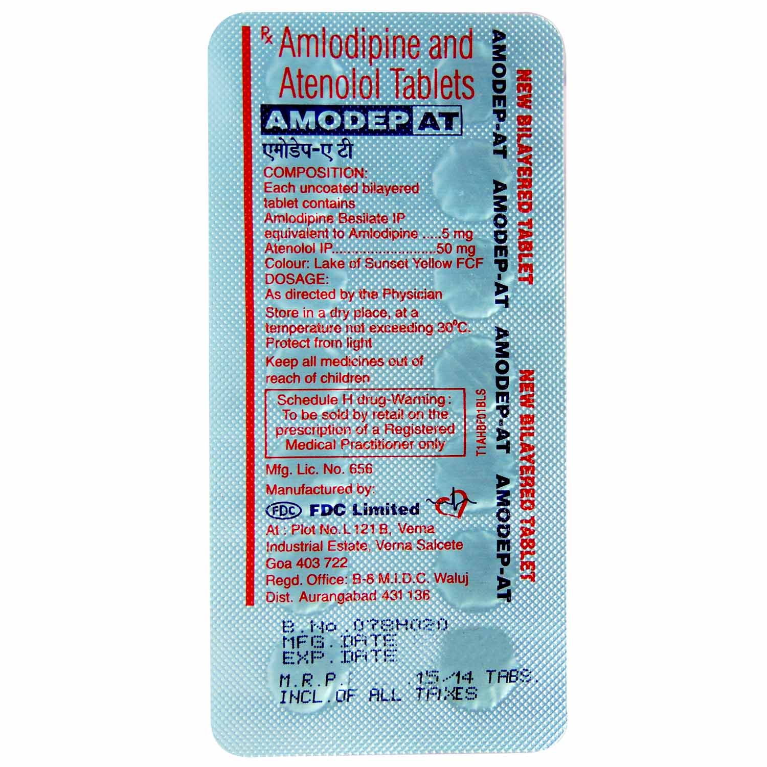 Amodep AT Tablet 14's Price, Uses, Side Effects, Composition - Apollo ...