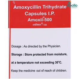 Amoxil-500 Capsule | Uses, Side Effects, Price | Apollo Pharmacy