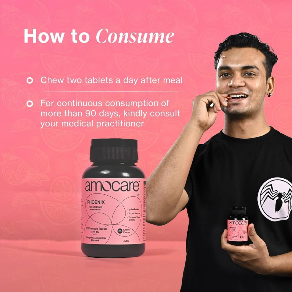 Buy Amocare Phoenix for Men, 60 Chewable Tablets | 19 Minutes Delivery ...