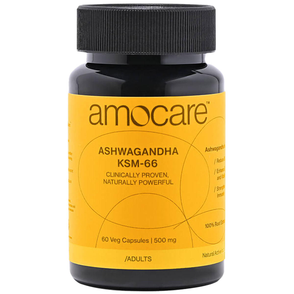 Buy Amocare Ashwagandha KSM 66, 60 Veg Capsules | 19 Minutes Delivery ...