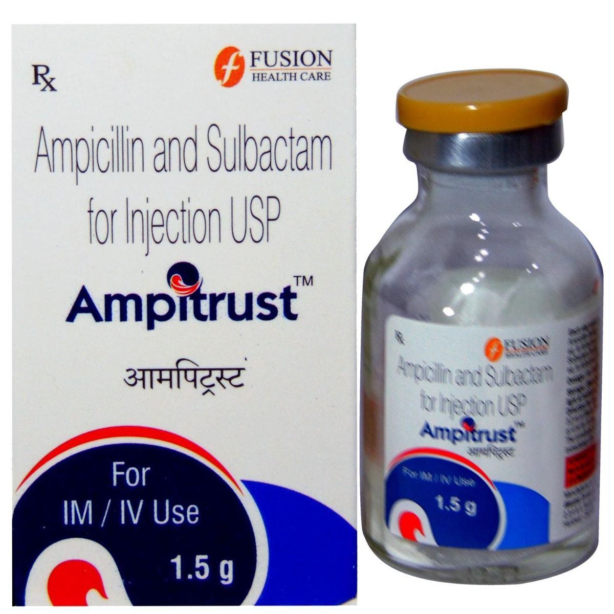 Ampitrust 1.5gm Injection 1's Price, Uses, Side Effects, Composition ...