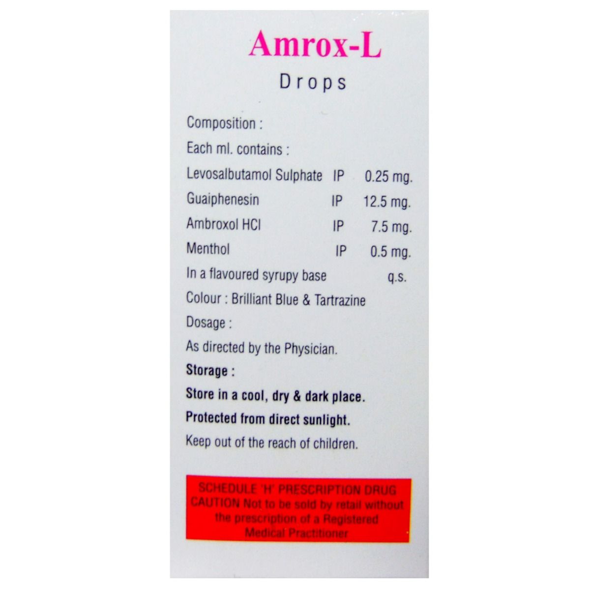 Amrox-L Drops 15 ml Price, Uses, Side Effects, Composition - Apollo Pharmacy