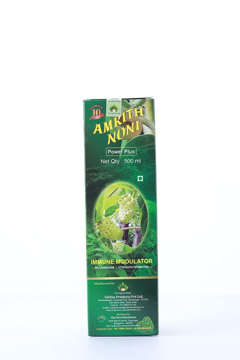 Amrith Noni Power Plus, 500 ml Price, Uses, Side Effects, Composition ...