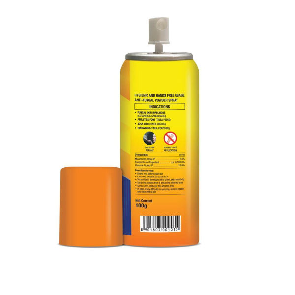 Buy Amrutanjan Stop Itch Anti-Fungal Powder Spray, 100 gm | 19 Minutes ...