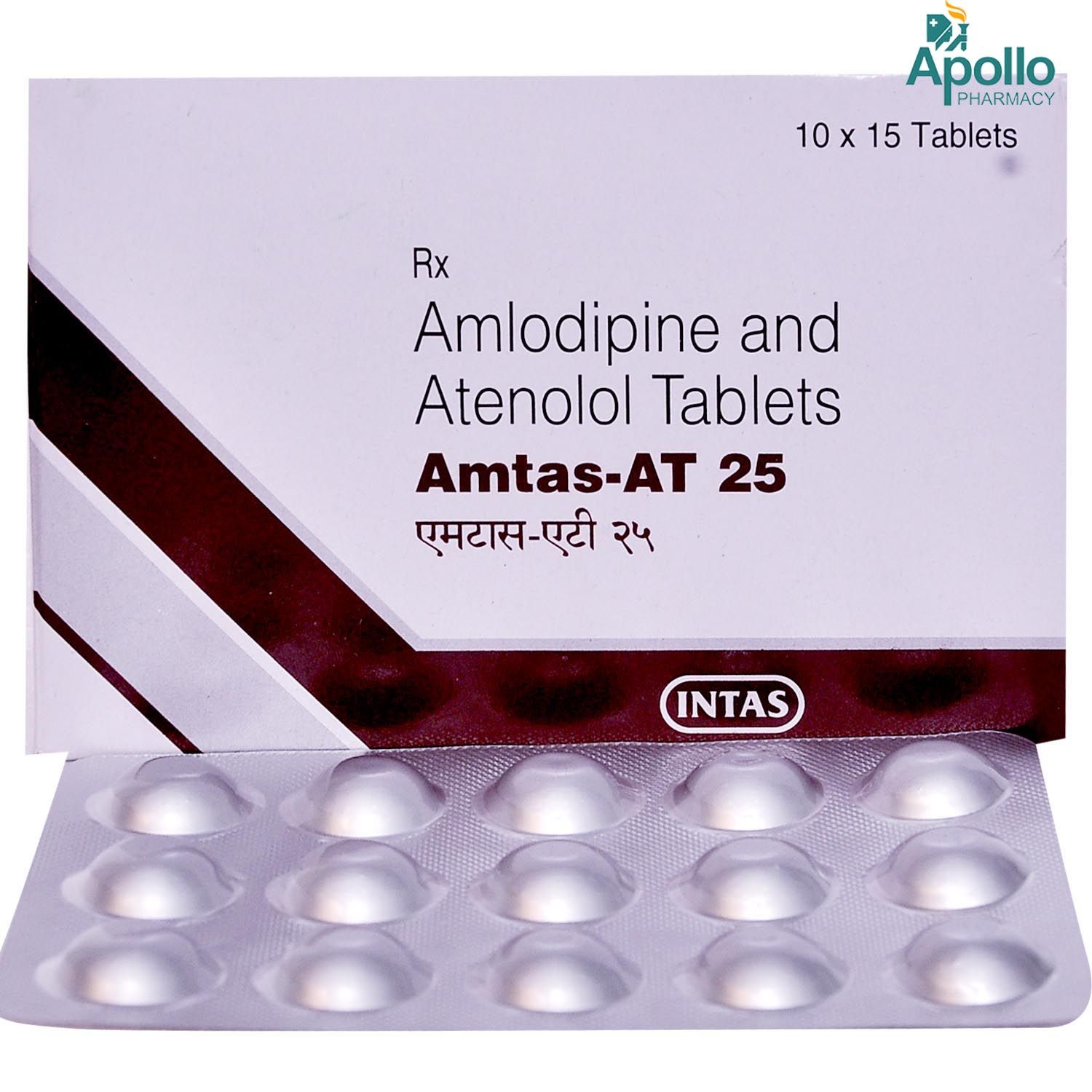 Amtas-AT 25 Tablet 15's Price, Uses, Side Effects, Composition - Apollo ...