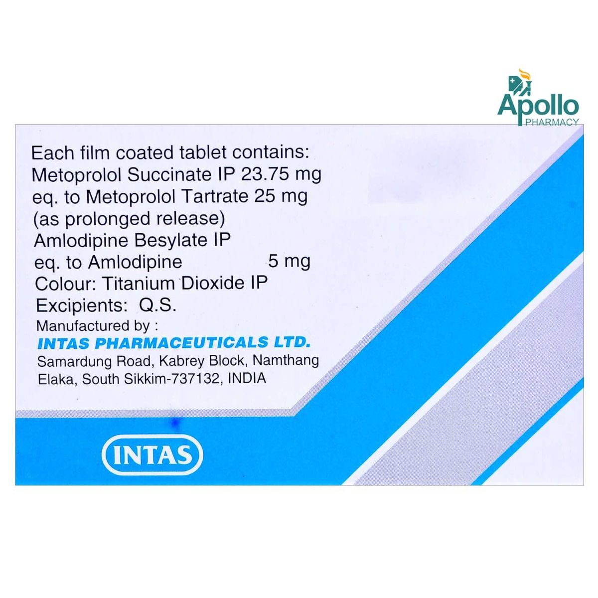 Amtas-M-25 Tablet 15's Price, Uses, Side Effects, Composition - Apollo ...