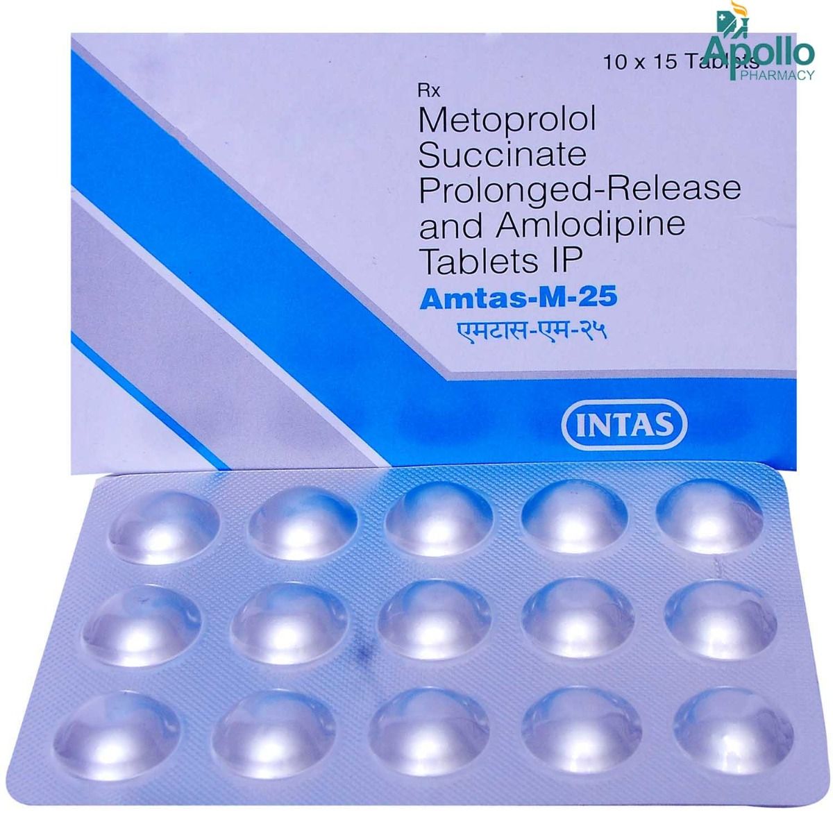 Amtas-M-25 Tablet 15's Price, Uses, Side Effects, Composition - Apollo ...