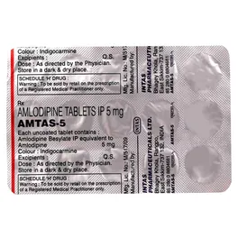 Amtas 5 mg Tablet | Uses, Side Effects, Price | Apollo Pharmacy