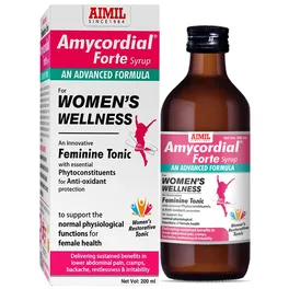 Buy Aimil Amycordial Forte Syrup, 200 ml | 19 Minutes Delivery | Apollo ...