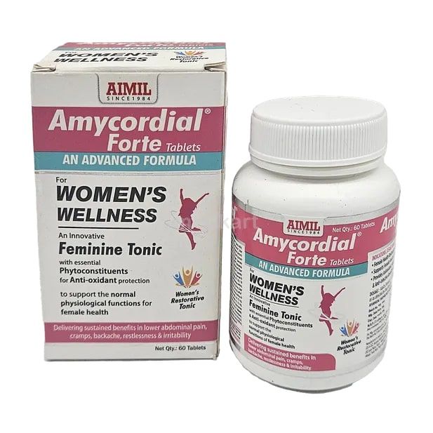Buy Aimil Amycordial Forte, 60 Tablets | 19 Minutes Delivery | Apollo ...