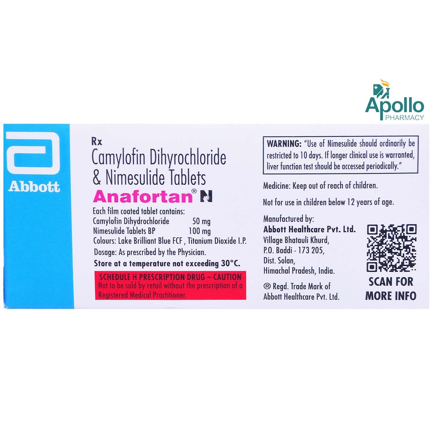 Anafortan N Tablet | Uses, Side Effects, Price | Apollo Pharmacy
