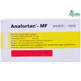Anafortan MF Tablet | Uses, Side Effects, Price | Apollo Pharmacy