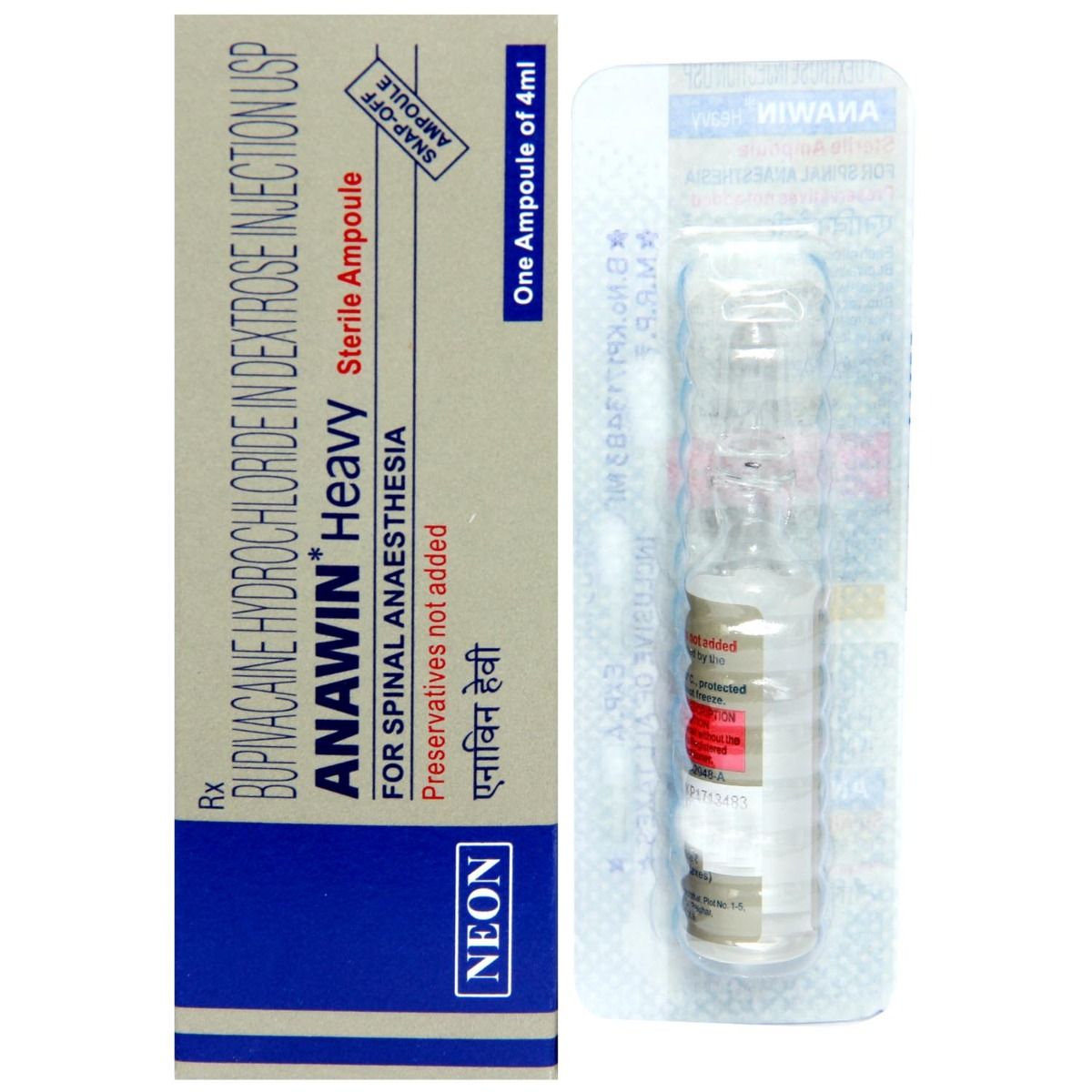 Anawin Heavy 5% Injection 4 ml Price, Uses, Side Effects, Composition ...