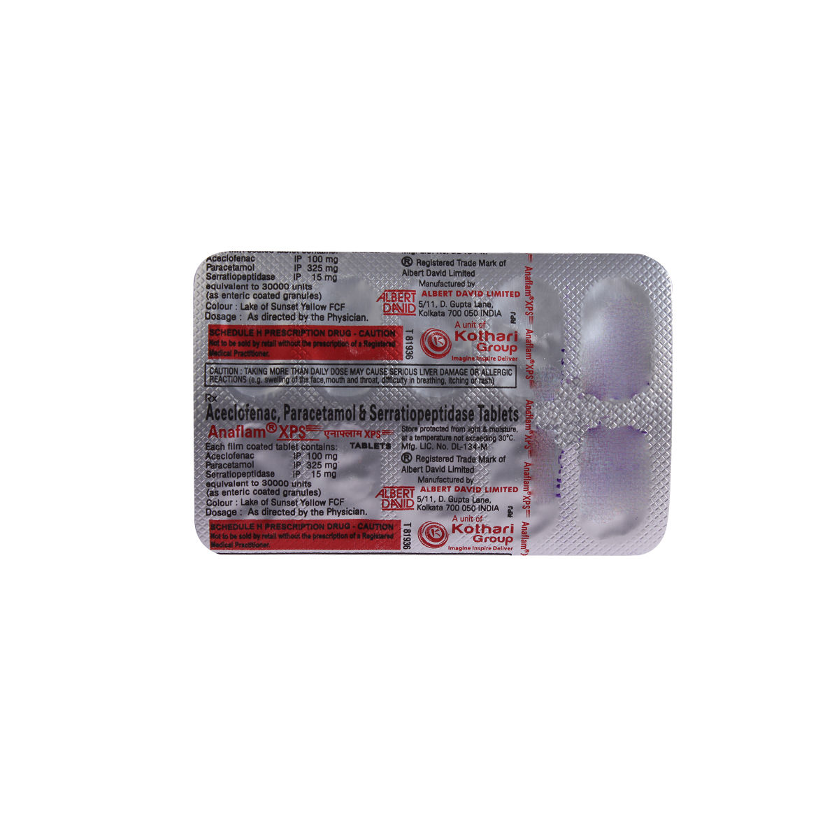 Anaflam XPS Tablet 10's Price, Uses, Side Effects, Composition - Apollo ...