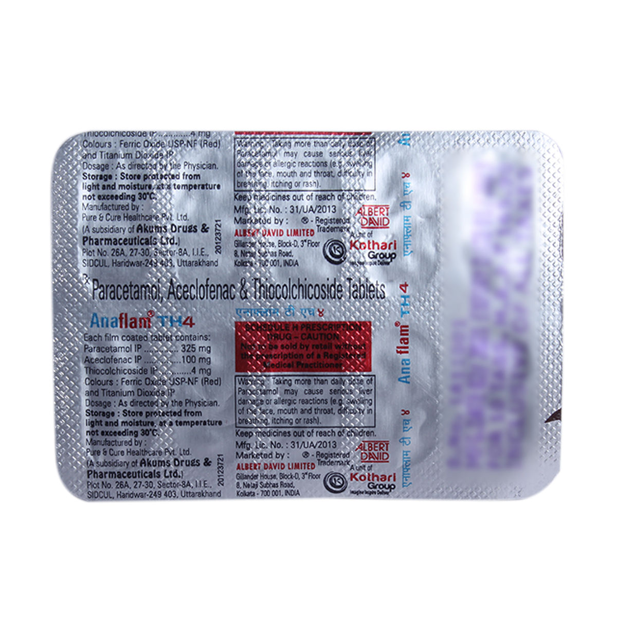 Anaflam TH 4 Tablet | Uses, Side Effects, Price | Apollo Pharmacy