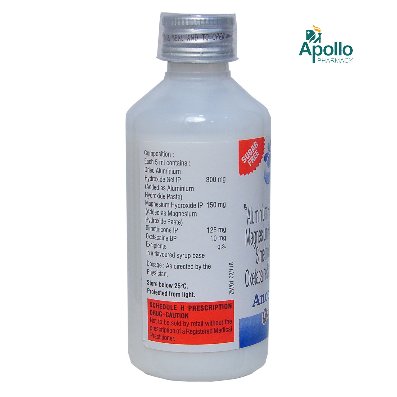 Ancool Oral Suspension 170 ml Price, Uses, Side Effects, Composition ...