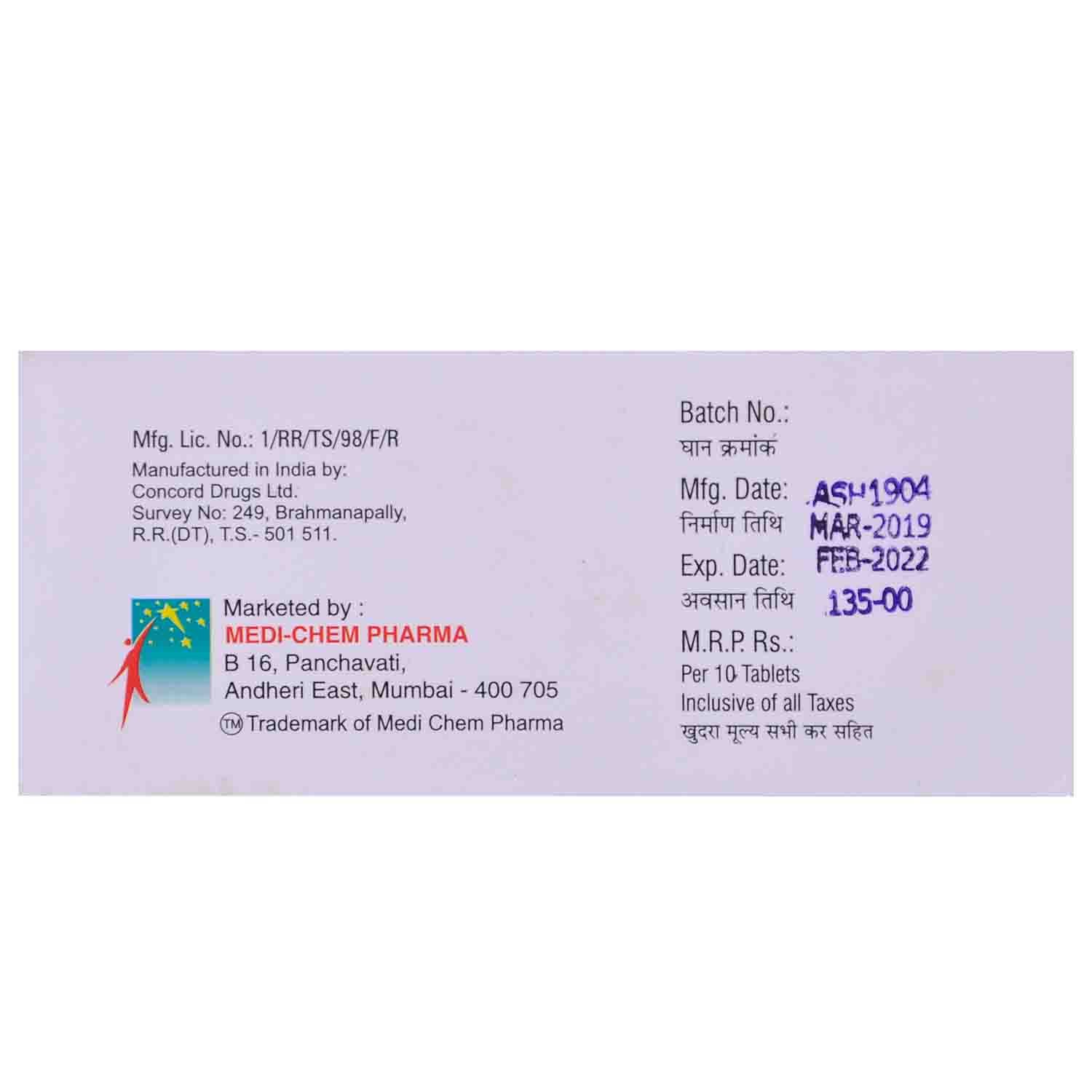 Angiosart 80H Tablet 10's Price, Uses, Side Effects, Composition ...