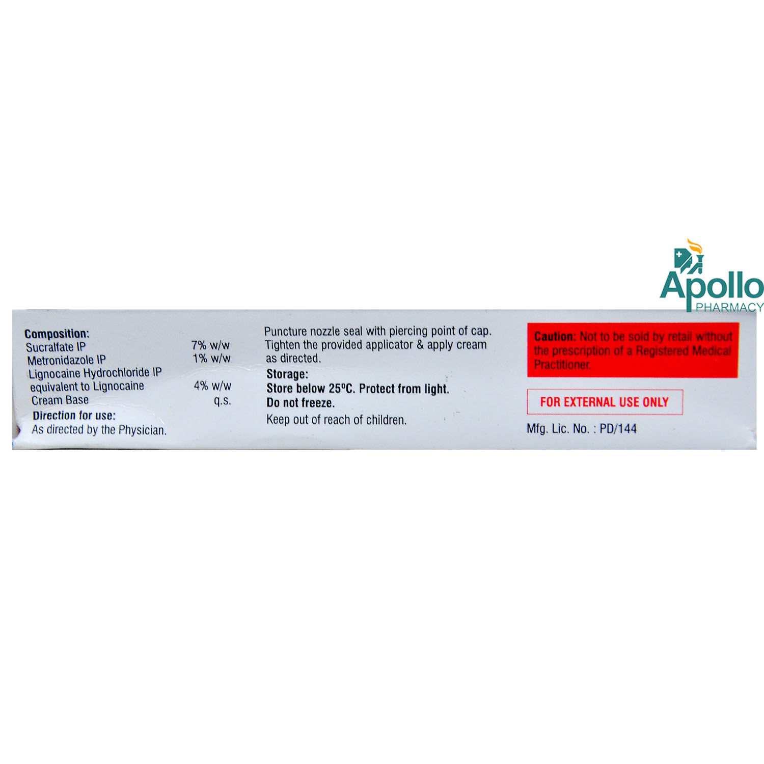 Anosum Cream 20 gm Price, Uses, Side Effects, Composition - Apollo Pharmacy