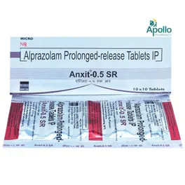 Anxit 0.5 SR Tablet | Uses, Side Effects, Price | Apollo Pharmacy