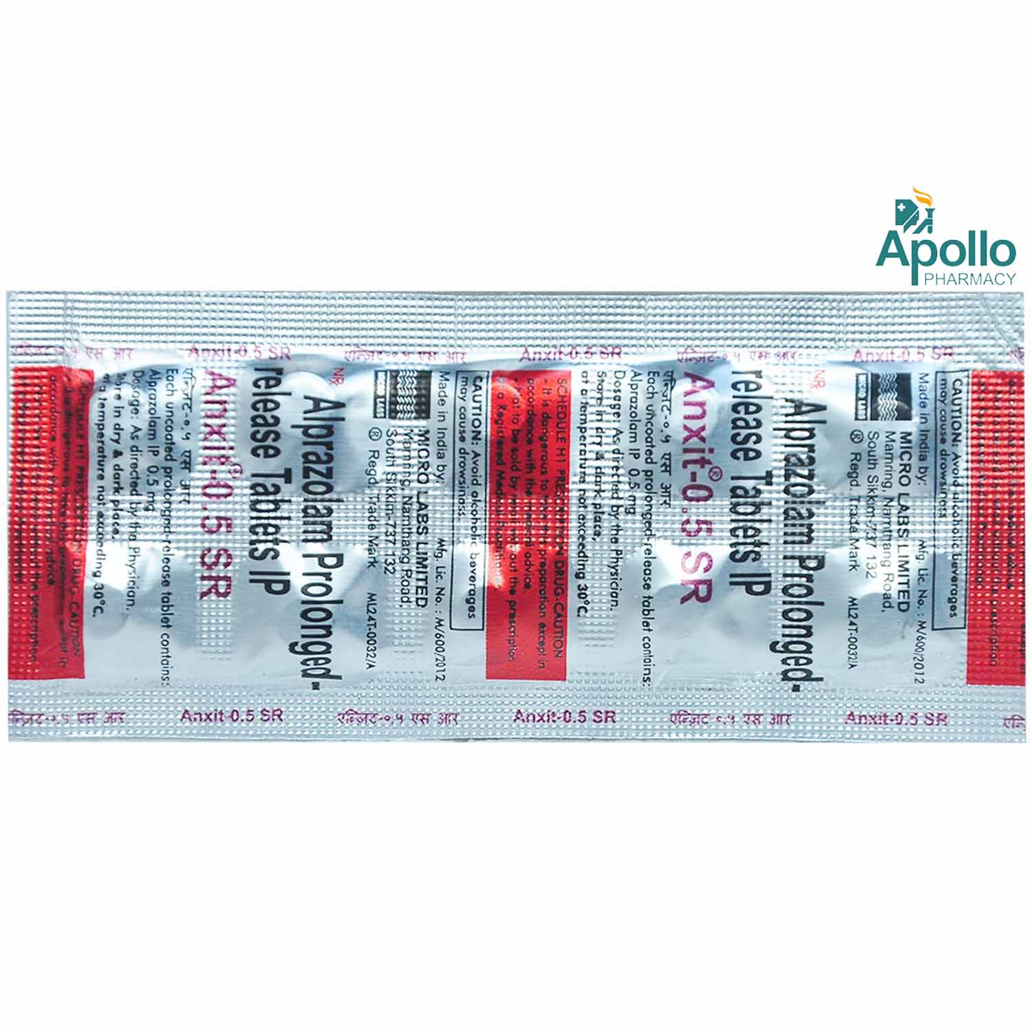 Anxit 0.5 SR Tablet 10's Price, Uses, Side Effects, Composition ...