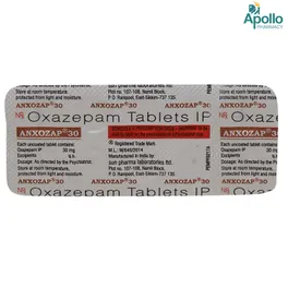 Anxozap 30 Tablet | Uses, Side Effects, Price | Apollo Pharmacy