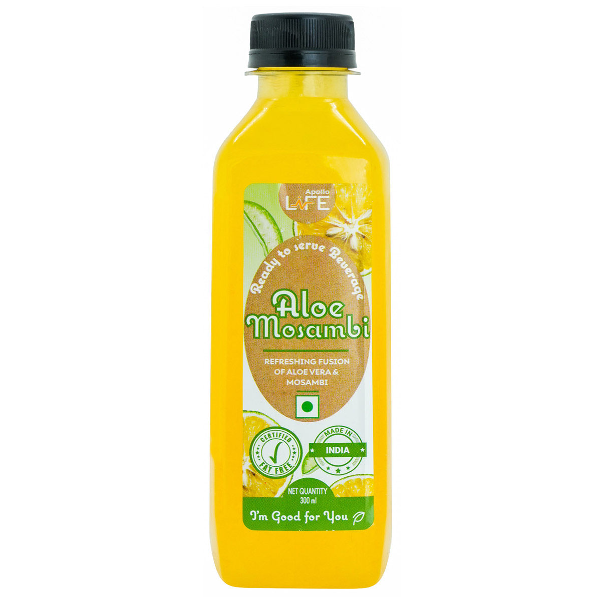 Buy Apollo Pharmacy Aloe-Mosambi Fruit Juice, 3x300 ml | 19 Minutes ...