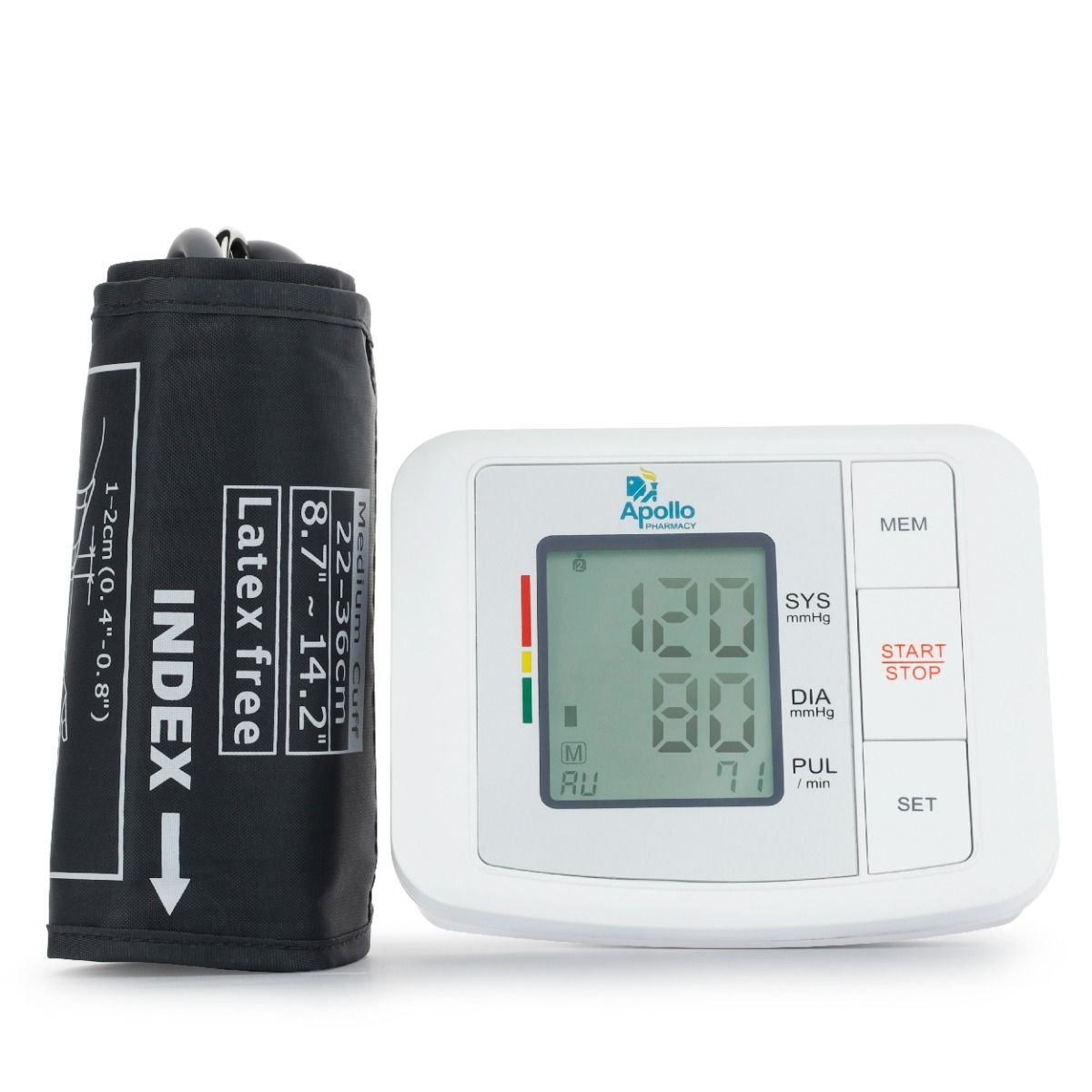 Buy Apollo Pharmacy Blood Pressure Monitor AP/BP-01, 1 Count | 19 ...