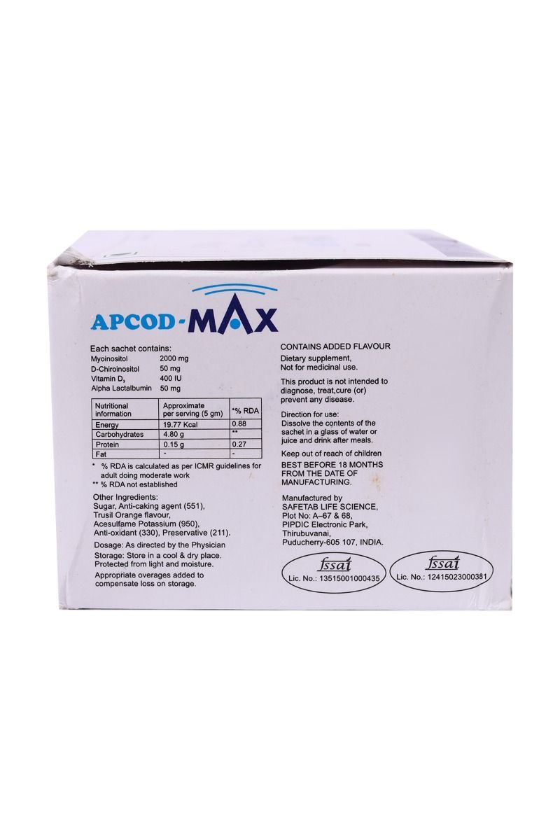 Apcod Max Sachet 5 gm Price, Uses, Side Effects, Composition - Apollo ...