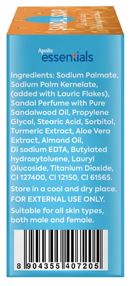 Buy Apollo Essentials Sandal Soap, 250 gm (2x125 gm) | 19 Minutes ...