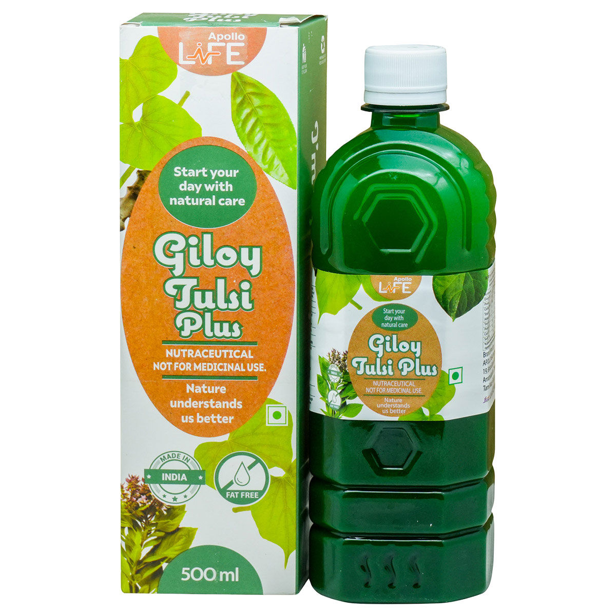 Buy Apollo Life Giloy Tulsi Plus Juice, 500 ml | 19 Minutes Delivery ...