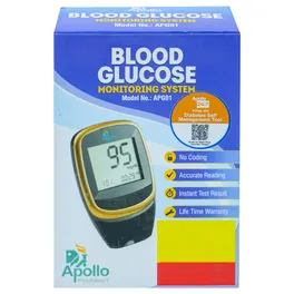 Buy Apollo Pharmacy GlycaXP + Apollo Pharmacy Glucometer Combo Pack, 1 ...