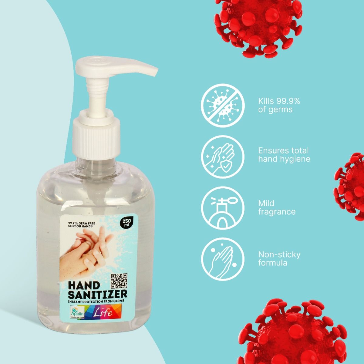 Apollo Life Hand Sanitizer, 250 ml Price, Uses, Side Effects ...
