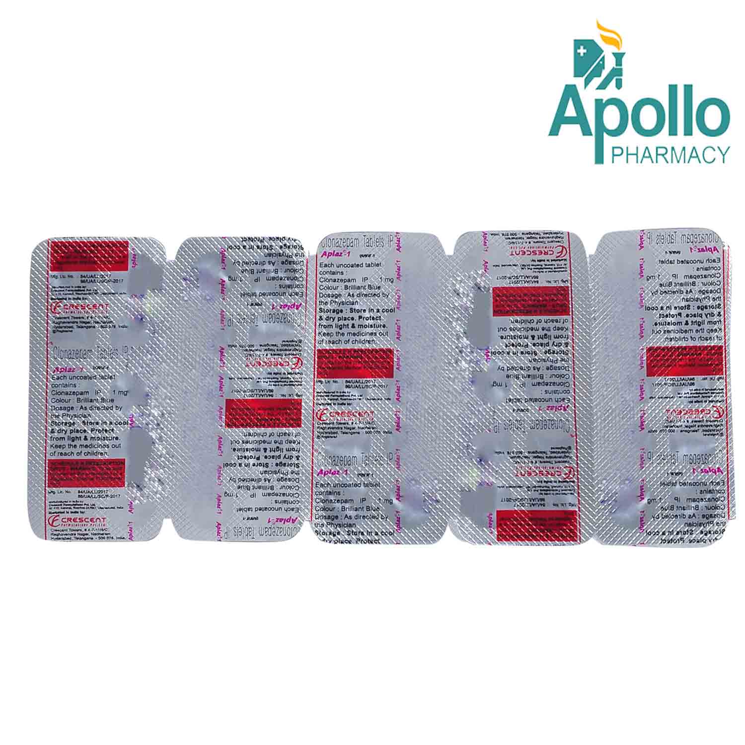 Aplaz 1 mg Tablet 10's Price, Uses, Side Effects, Composition - Apollo ...