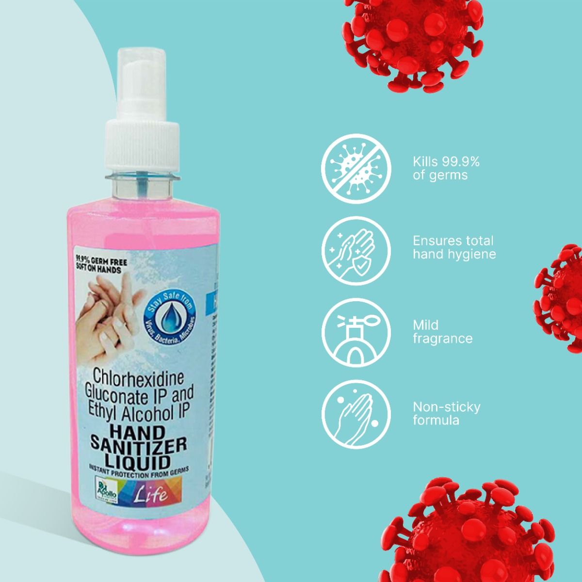 Apollo Life Hand Sanitizer, 500 ml Price, Uses, Side Effects ...