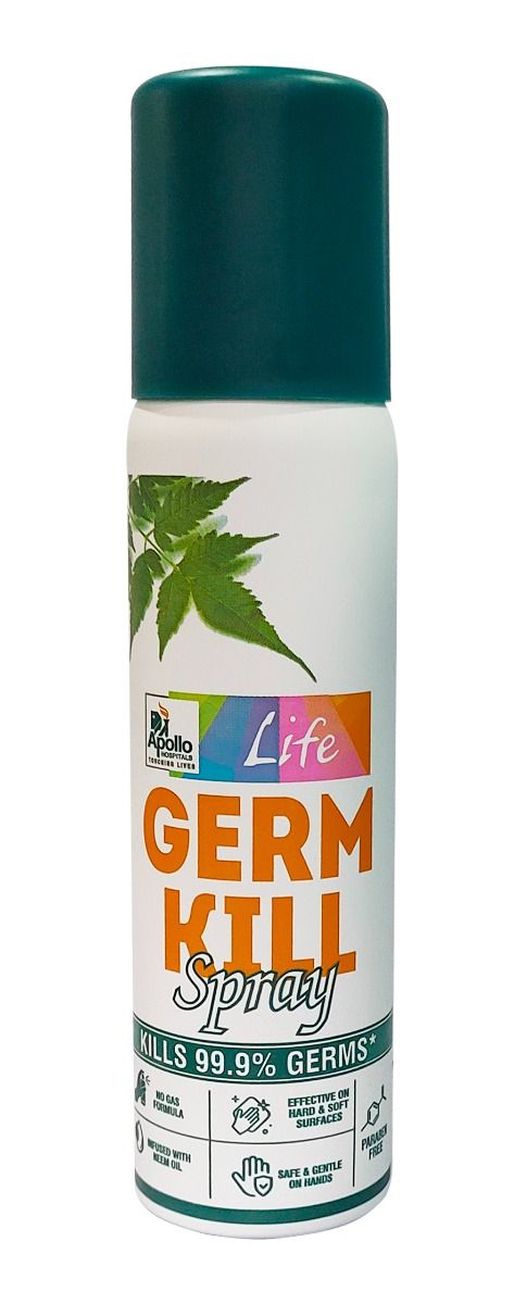Apollo Life Germ Kill Spray, 200 ml (2x100 ml) Price, Uses, Side ...