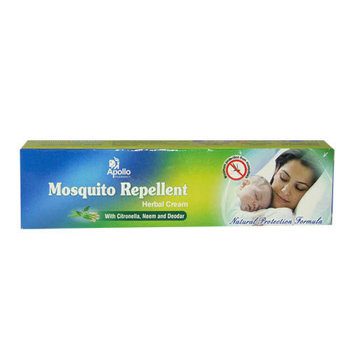 Buy Apollo Pharmacy Mosquito Repellent Herbal Cream, 50 gm | 19 Minutes ...