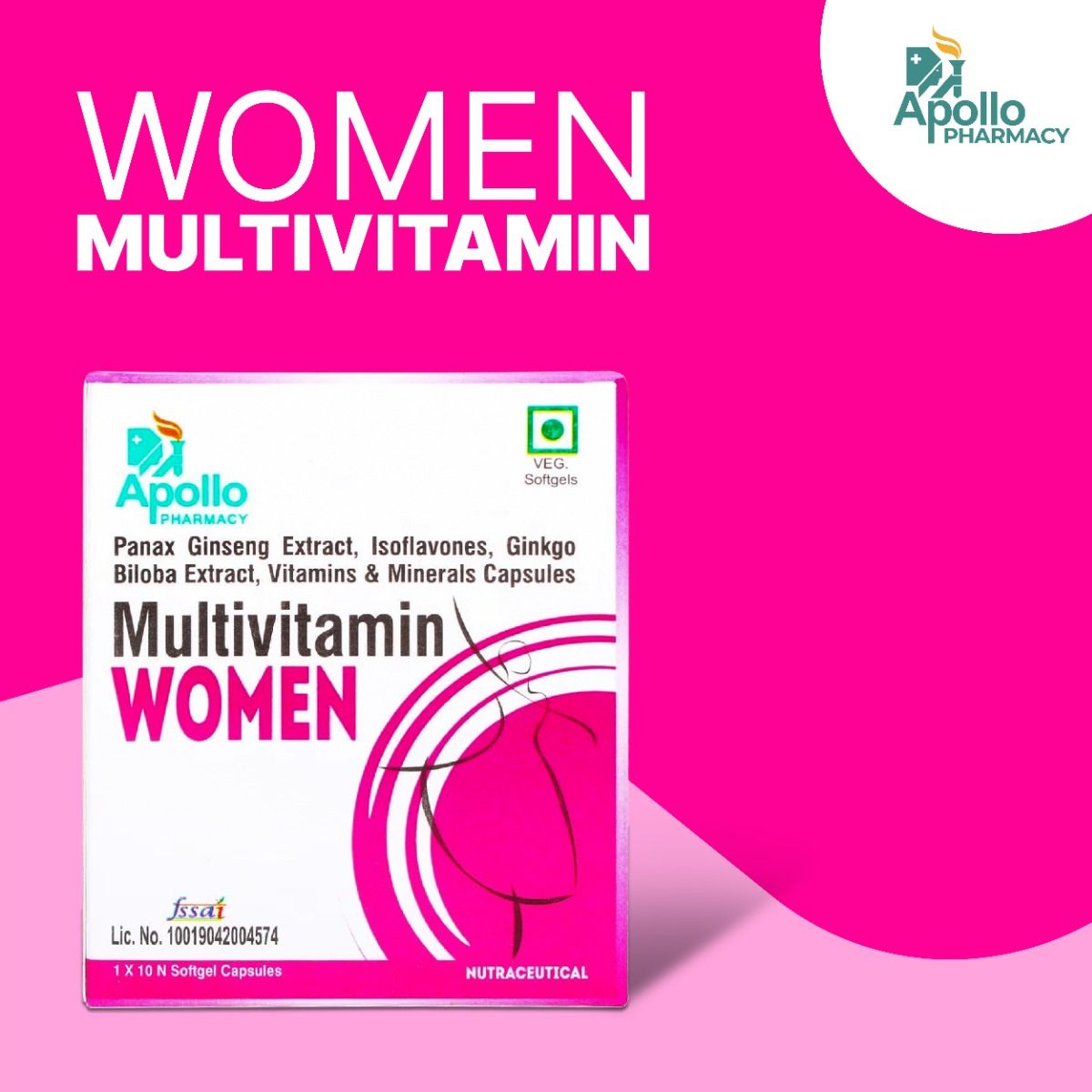 Apollo Pharmacy Multivitamin for Women, 10 Capsules Price, Uses, Side ...