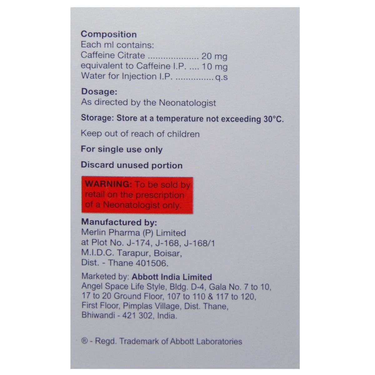 Apnicaf Oral Solution 3 ml Price, Uses, Side Effects, Composition ...