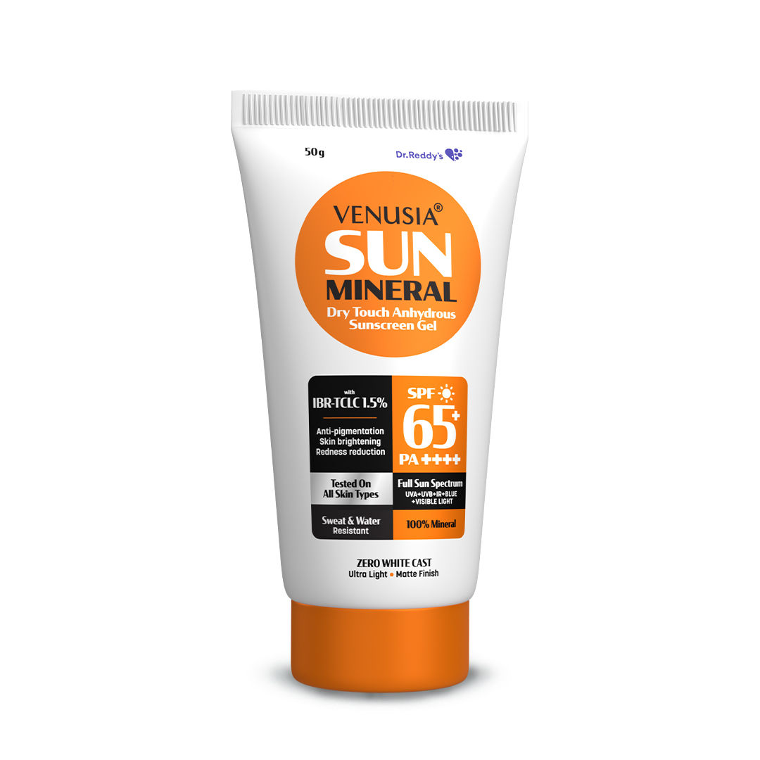 Venusia Sun Mineral SPF 65+ PA++++ Sunscreen Gel 50 gm | Uses, Side ...